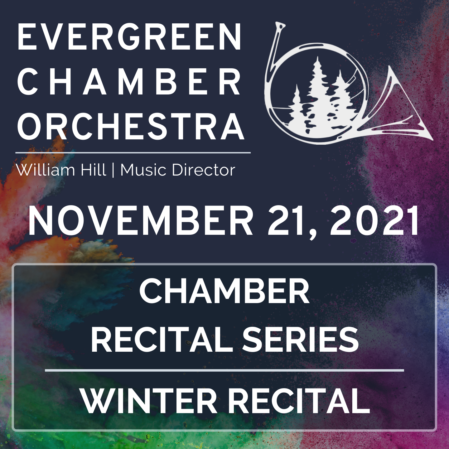 2021 - 2022 Season Winter Chamber Recital - Evergreen Chamber Orchestra