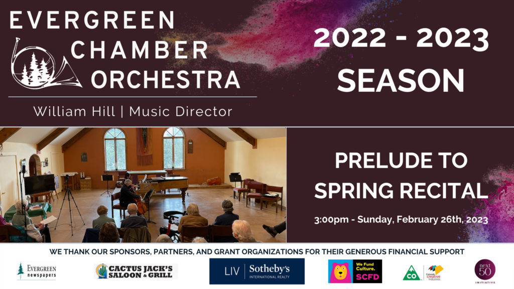 Virtual Ticket - 2022-2023 Chamber Recital Series – Prelude to Spring ...